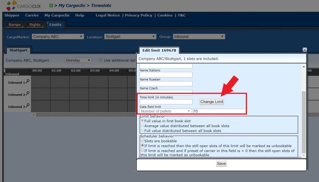 Change of the Limits - Cargoclix